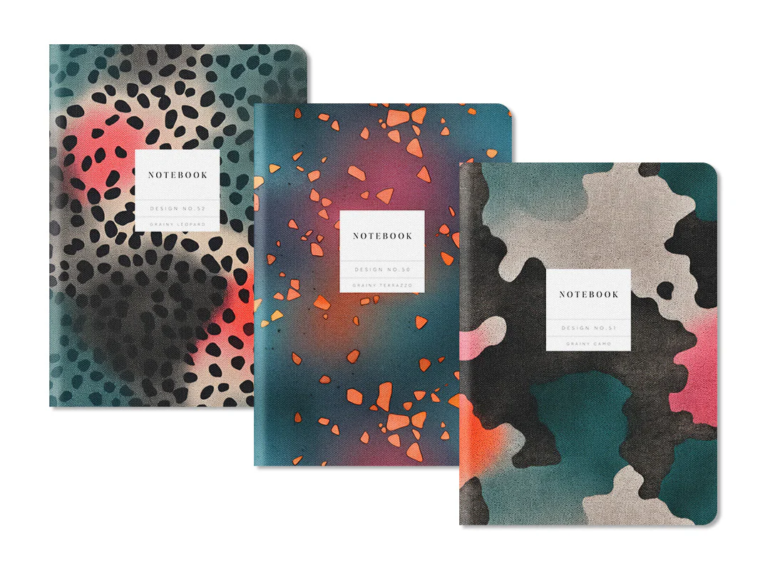 Kaleido Set No.8 | 3 Pack Stitched A5 Notebooks - paperme.se