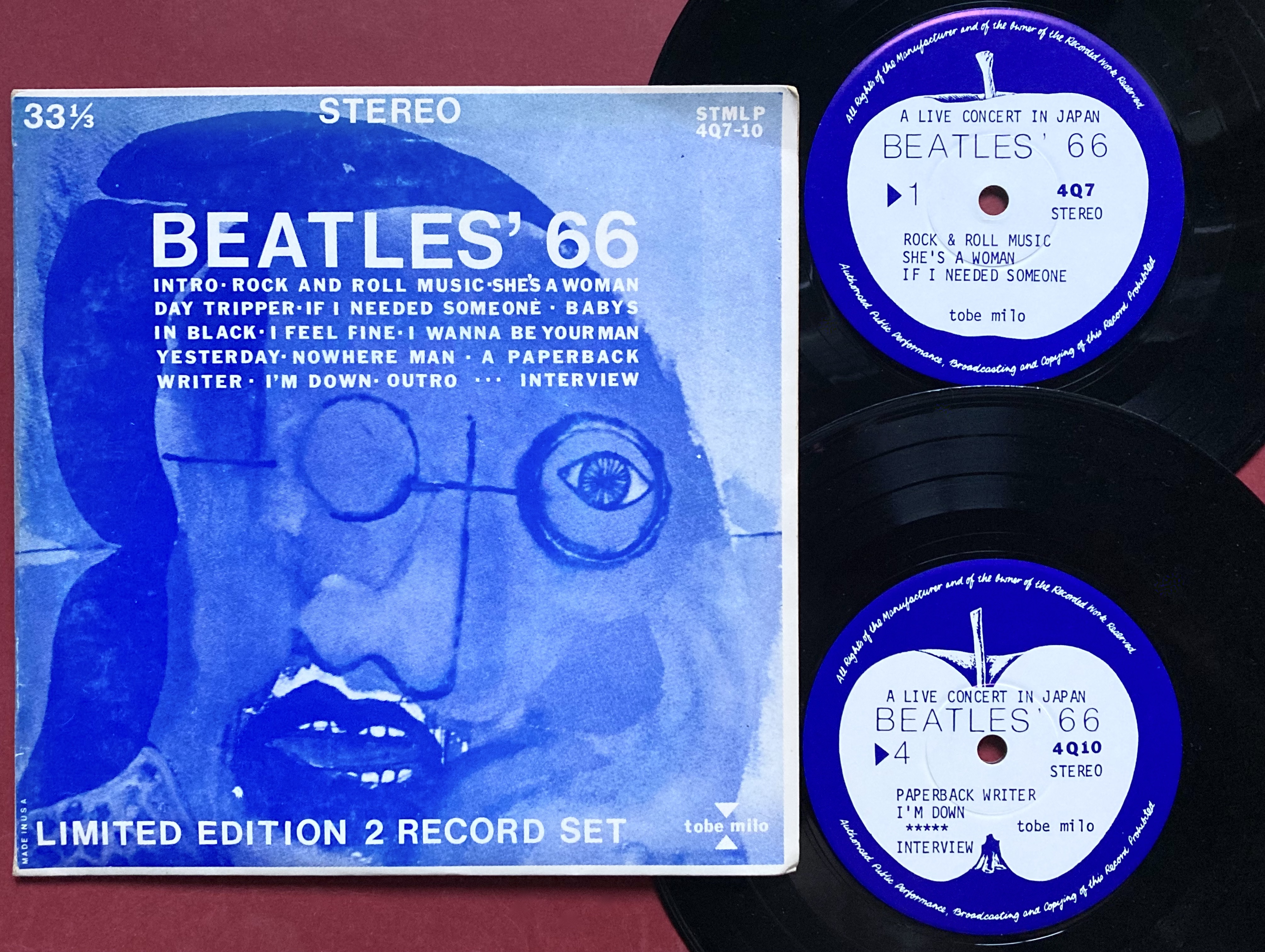 Nostalgipalatset - BEATLES – Beatles ´66 Live concert Japan USA 2xEP 1977