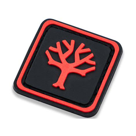 Böker Solingen - Red Tree Logo PVC Patch - Röd - Slims.se - EDC & Lifestyle Shop - Since 2009