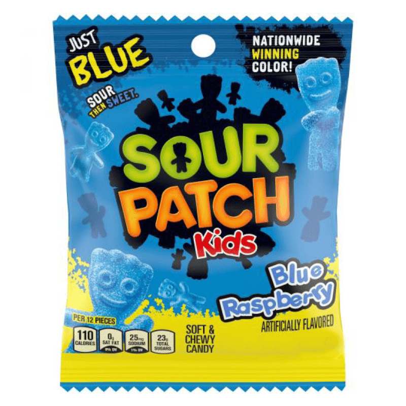 Sour Patch Kids Blue Raspberry Bag (102g) - Tasty America- American ...