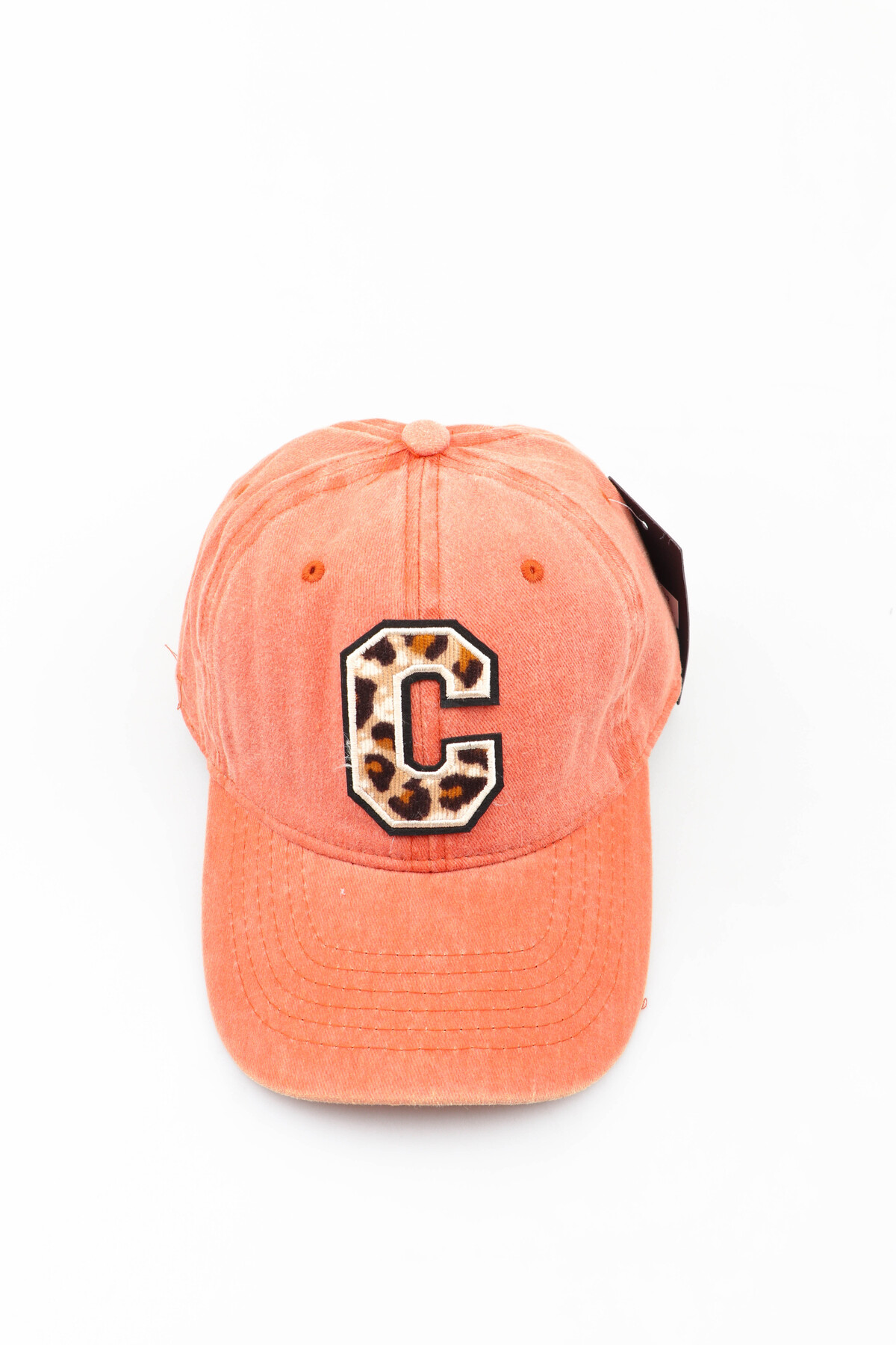 Cap C leo washed cotton orange - www.hellohello.se