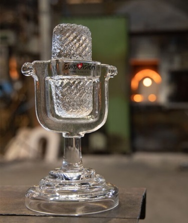 Kosta Boda - Mini Eurovision 2025 - Trophy Switzerland - Crystal of Sweden