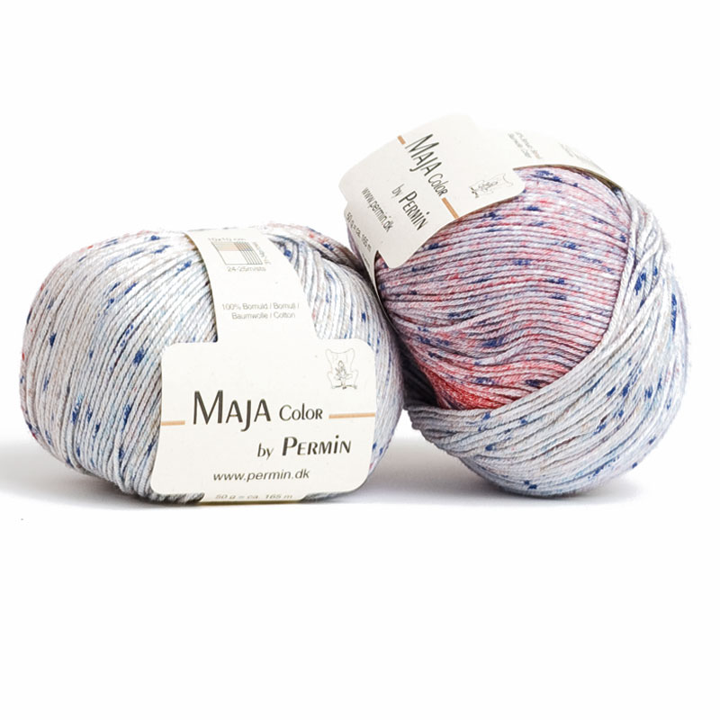 Maja Color by Permin Röd Blå Pink 28 - Hippstick