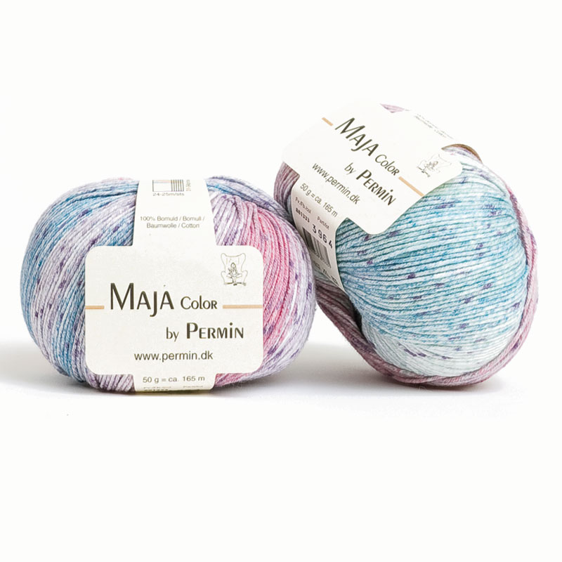 Maja Color by Permin Ljusblå Lila Pink 33 - Hippstick