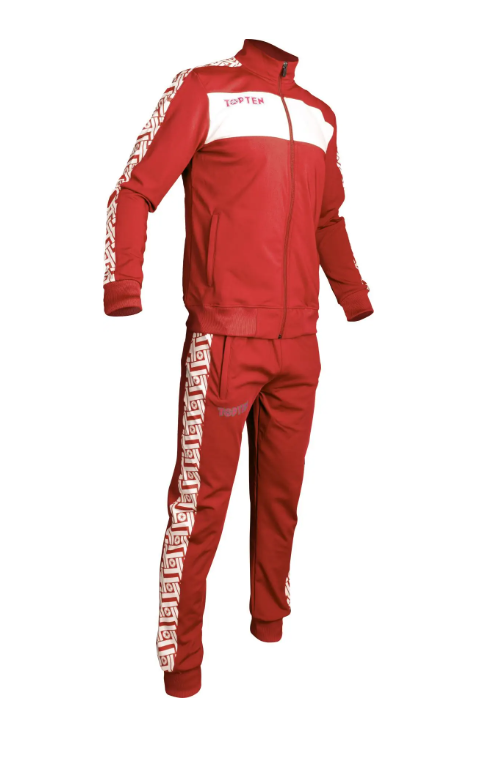 NICOPIASPORT - Tracksuit ToptenTränings overall PRISM Röd/Vit