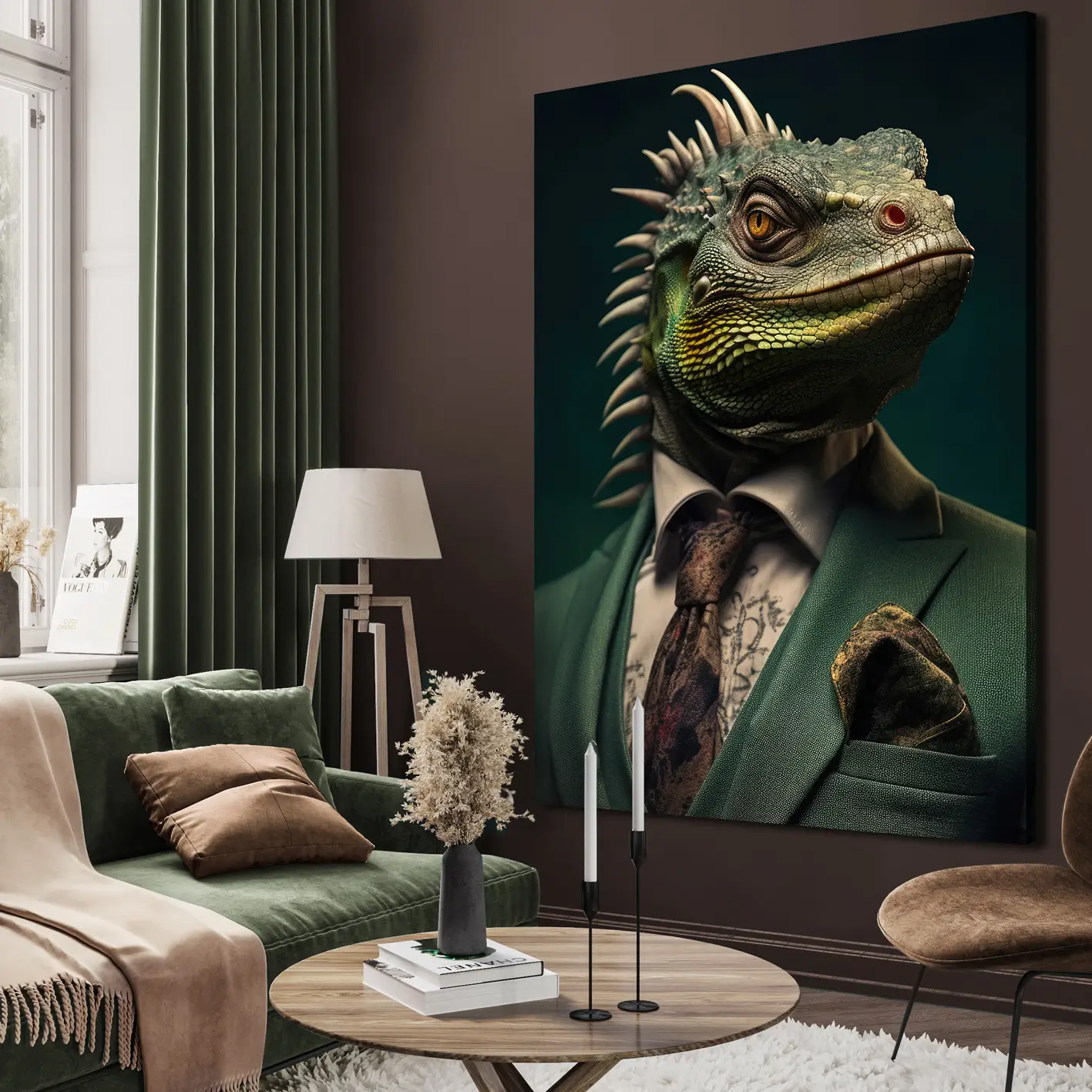 Photo Art - Lizard in Luxury - | Canvasbutik.com