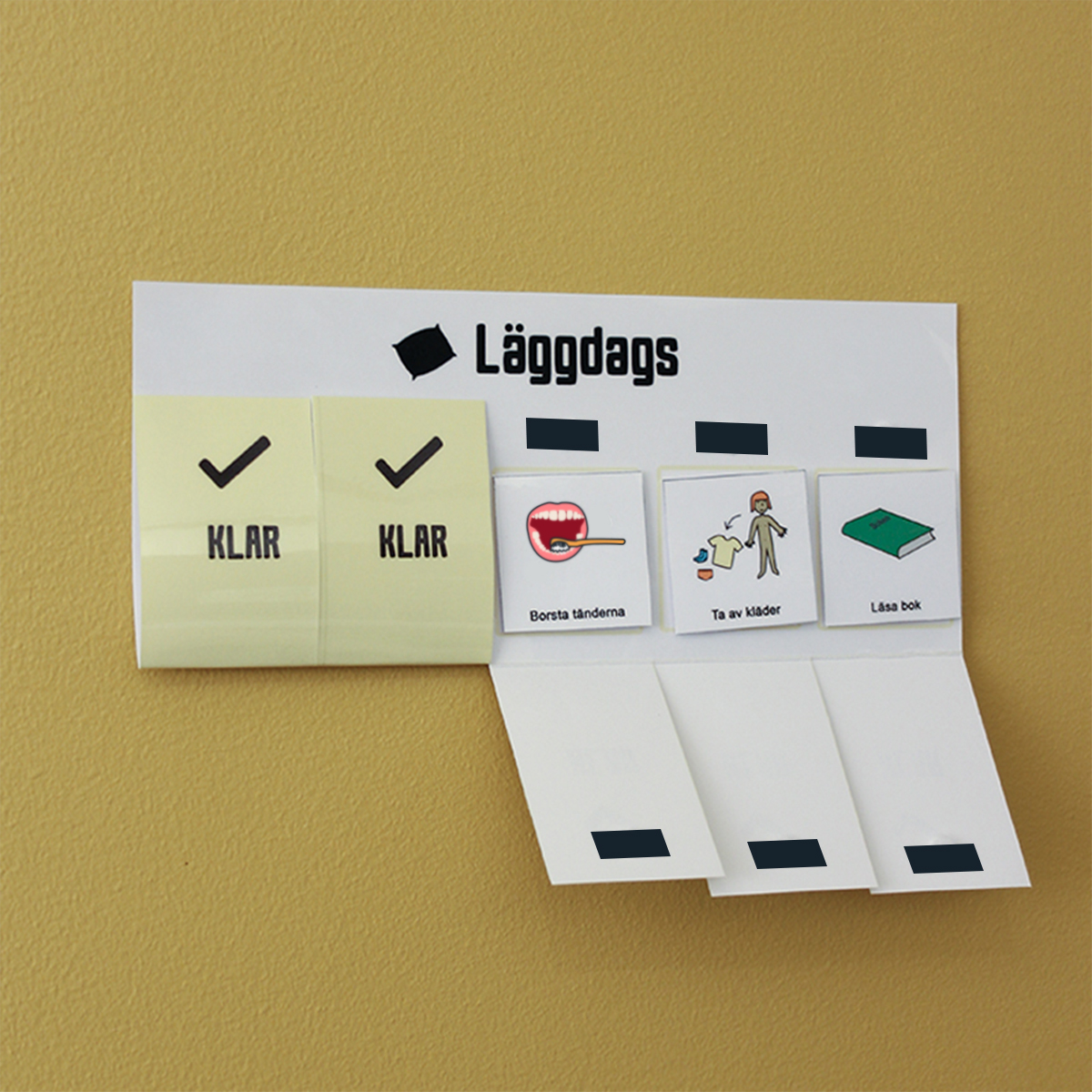 Checklista, Läggdags och Morgon, inklusive bilder - NPF Heroes