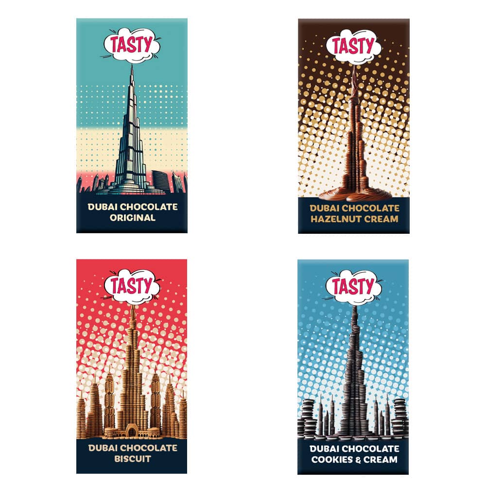 Tasty Dubai Chocolate Mix (800 g) - Tasty America- American Candy ...