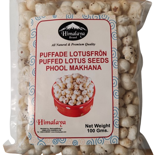 Puffade Lotusfrön (Phool Makhana) 100g - Ert Palmyra