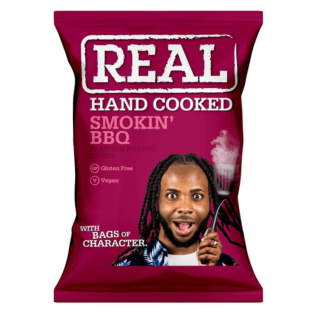 Real Chips Smokin' BBQ (35 g) - Tasty America- American Candy, Snacks, Food & Soda Online