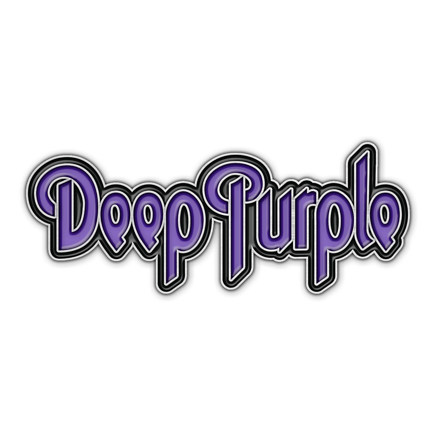 DEEP PURPLE PIN BADGE - LOGO - www.plugged.se