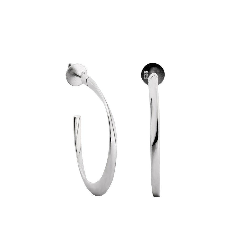 Lineargent Oval Hoops örhänge silver - Smycken | Silver | Design ...