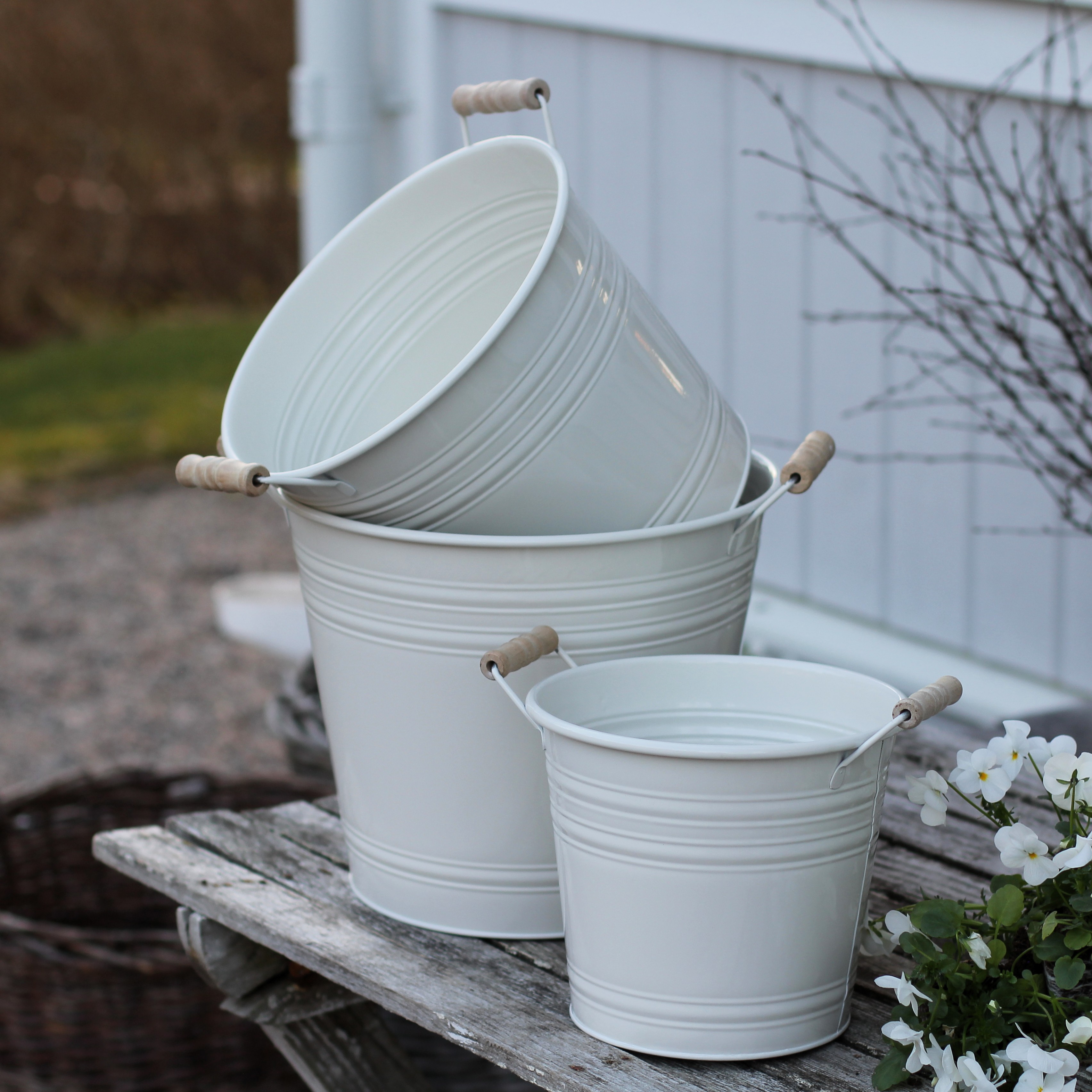 Planteringshink Vit - Liten - ÄNGSHEM INREDERI
