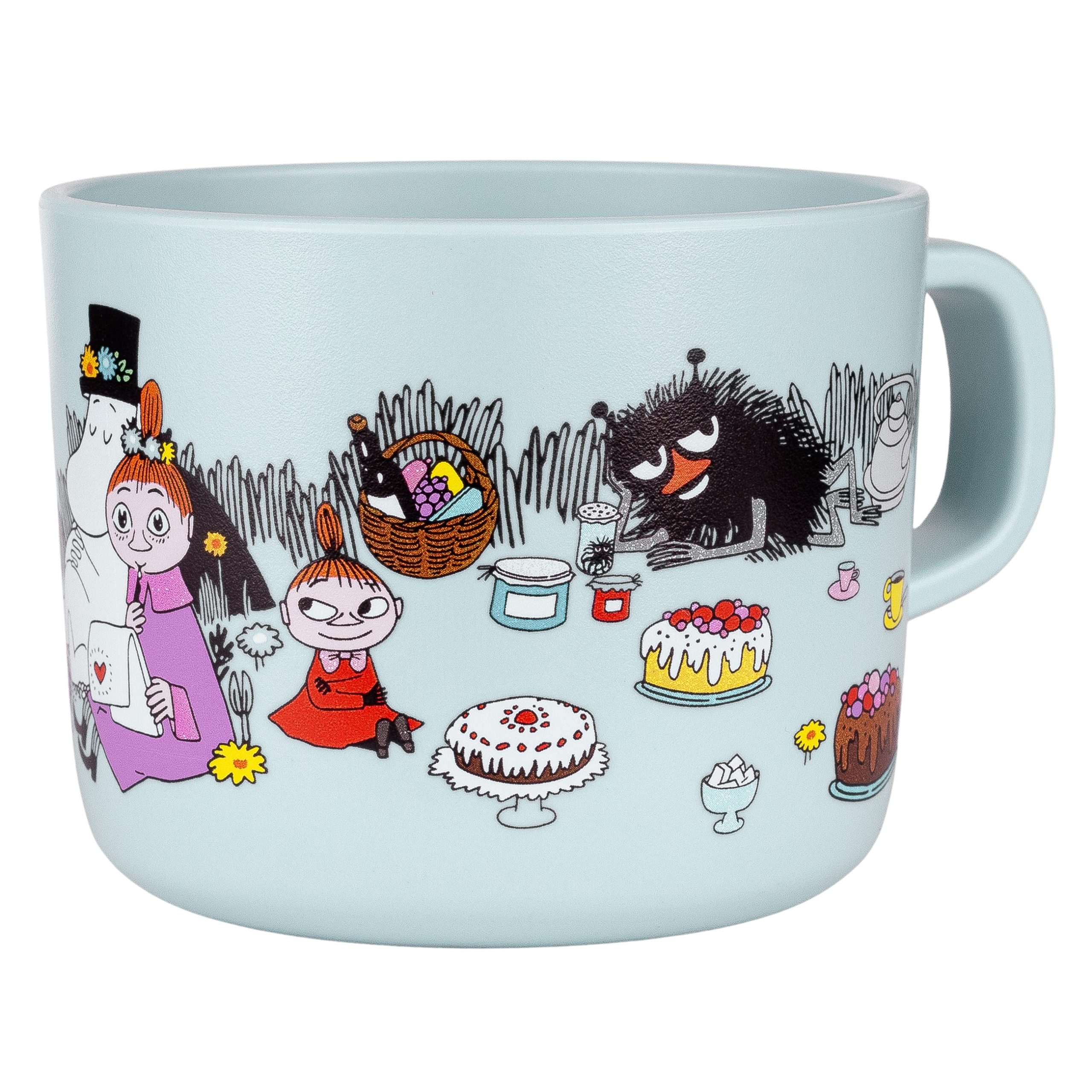 Mysbod.se - Mumin Picknick Mugg med handtag - Ljusblå