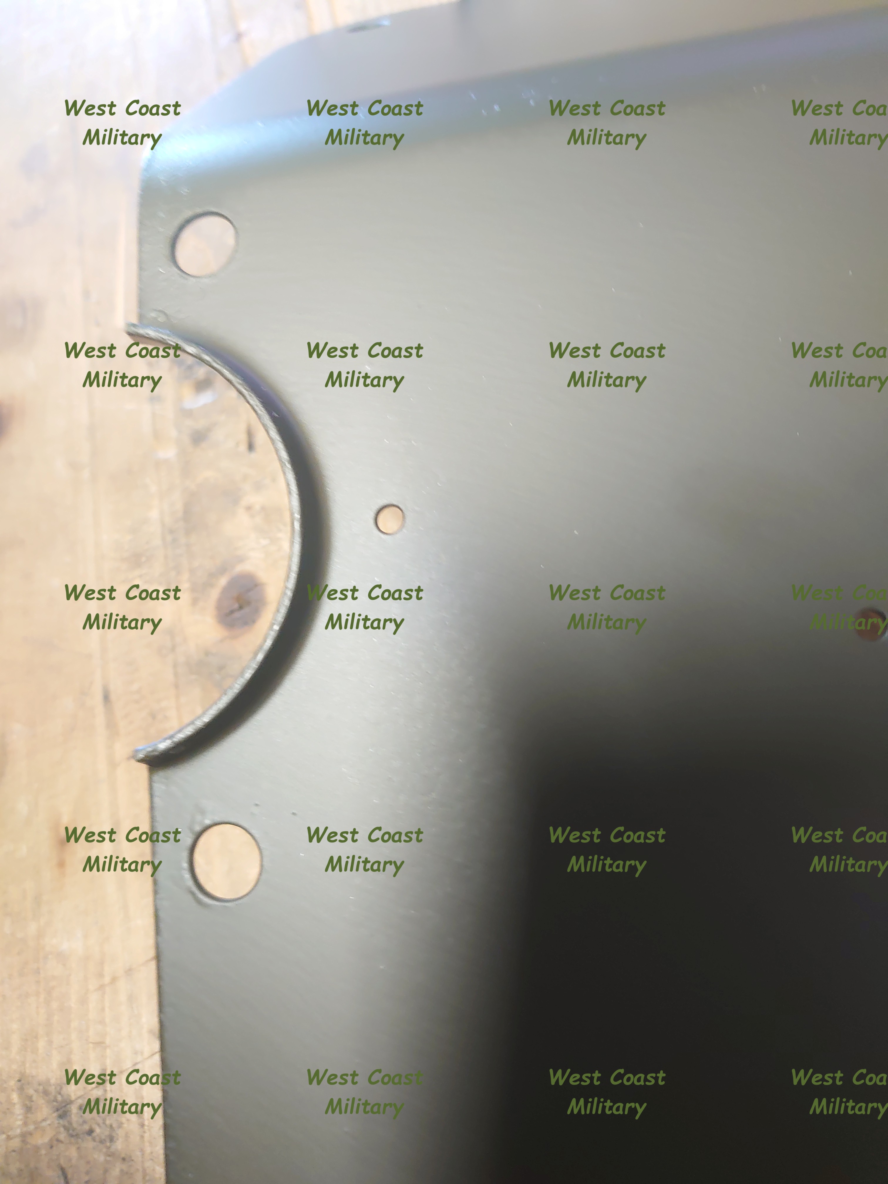 Floor transmission cover plate - West coast military