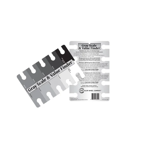 Valör Karta - Gray Scale Value Finder - Art of Veda - Konstnärsmaterial ...