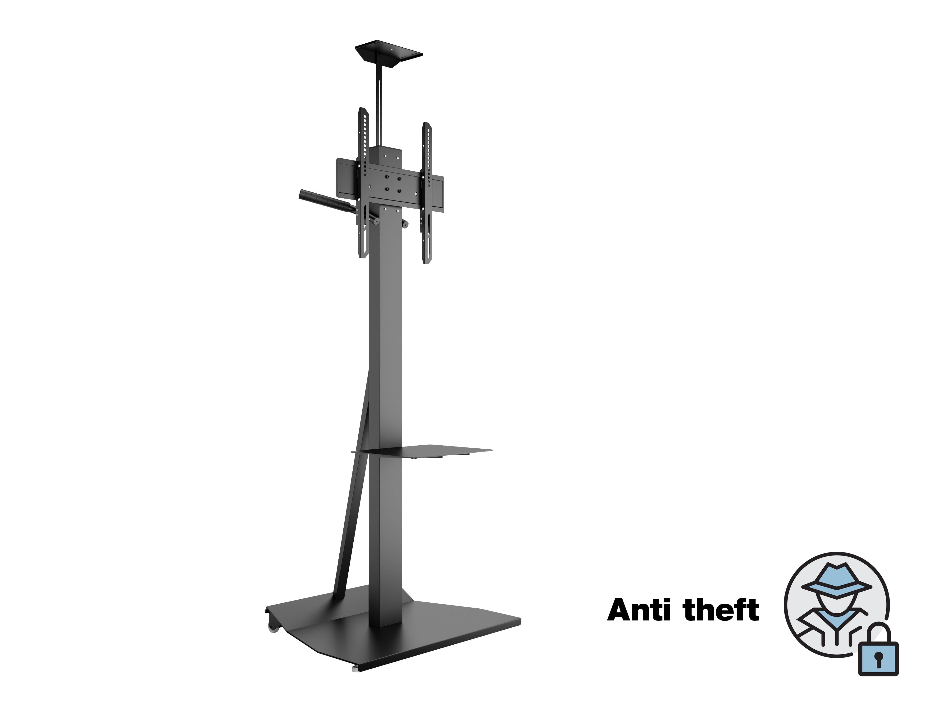 M Tilt & Roll Floorstand Plus Black - Multibrackets