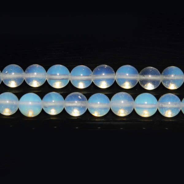 Stengarden.com - Opalit Pärlor på Sträng - Runda, 10mm