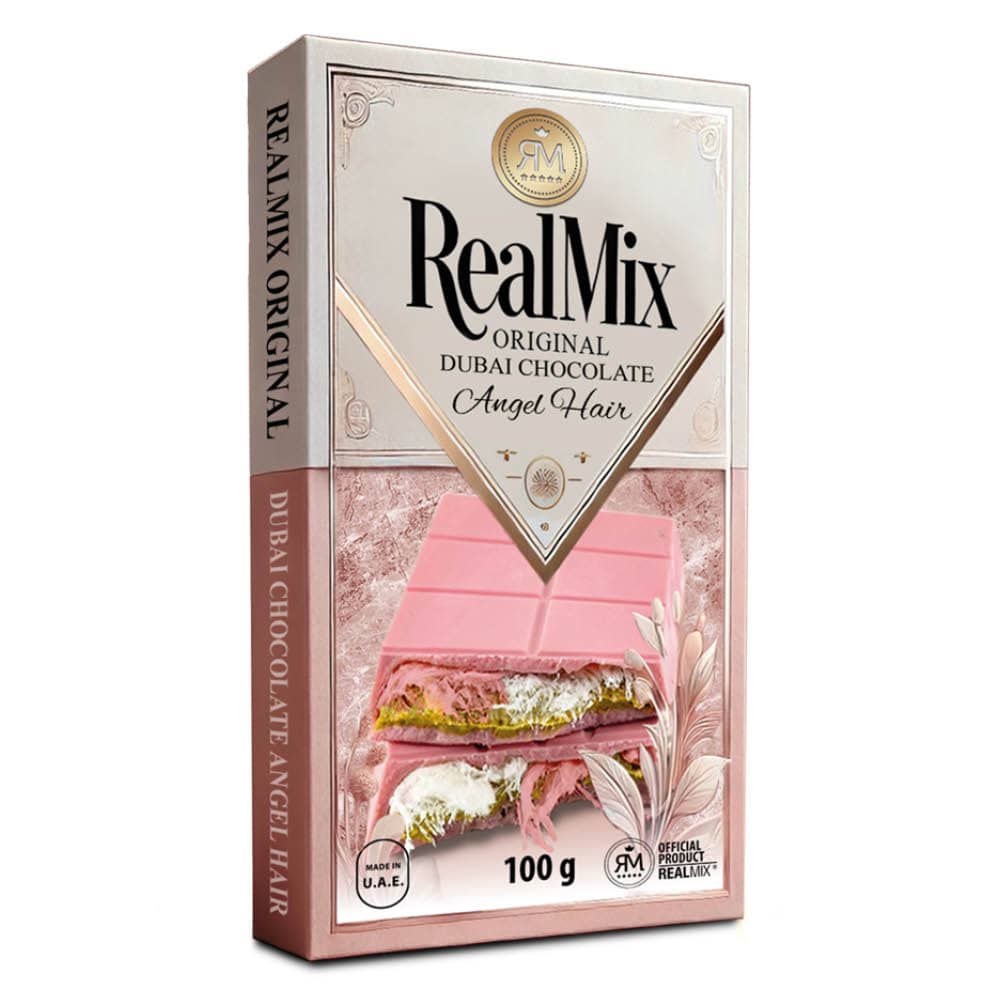 RealMix Dubai Angel Hair Chocolate 100g | Tasty America