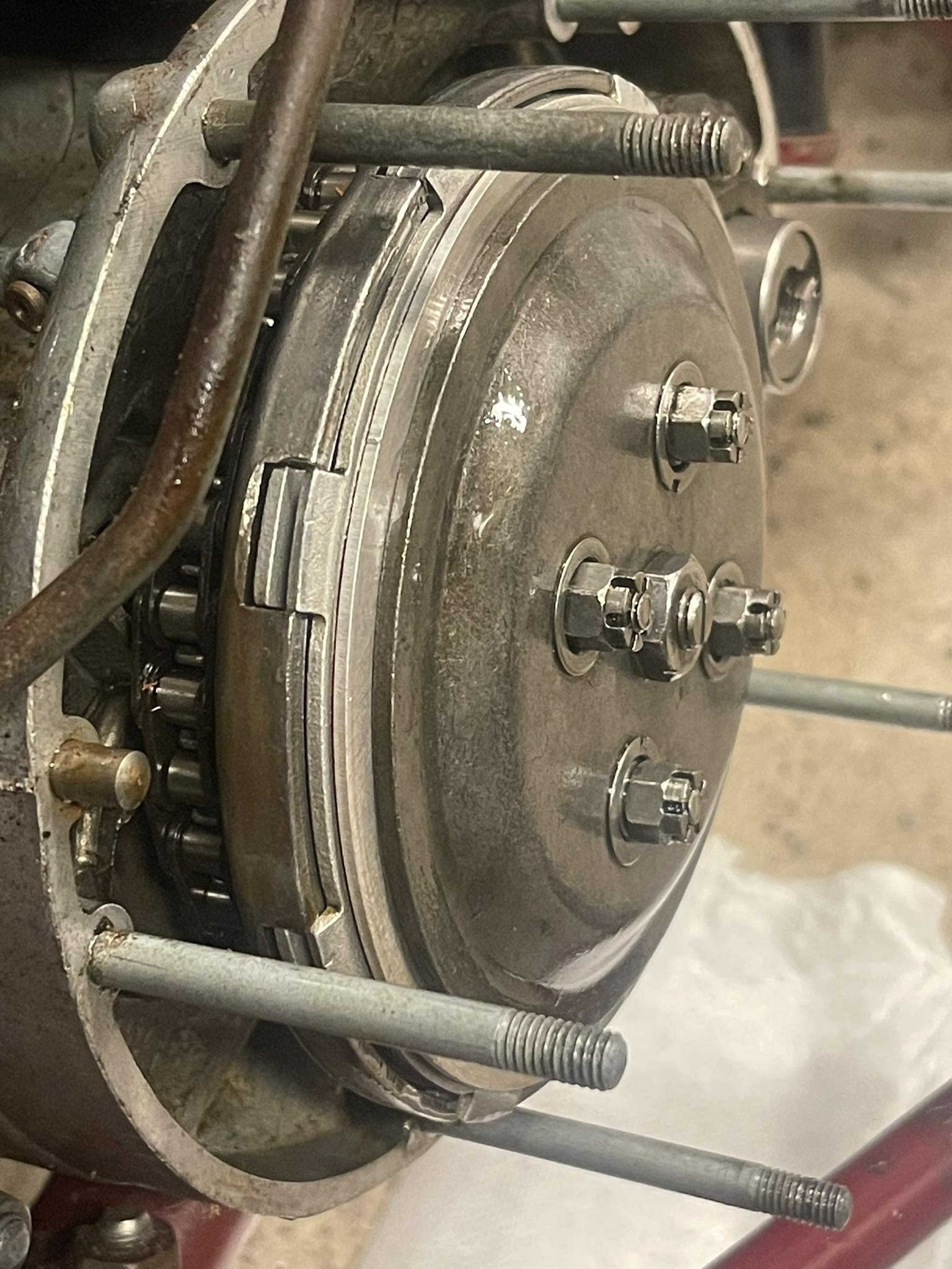 Double friction plate clutch Husqvarna 98-120 cc - Classic Saab Racing