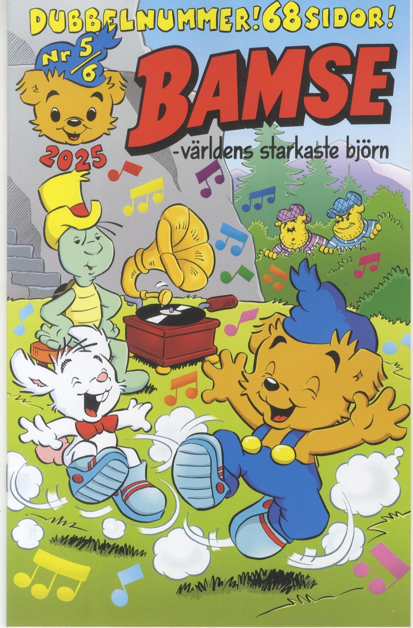 Bamse nr 5/6 2025, Skalmans dansdojor, Dubbelnummer 68 sidor! - Seriekällaren