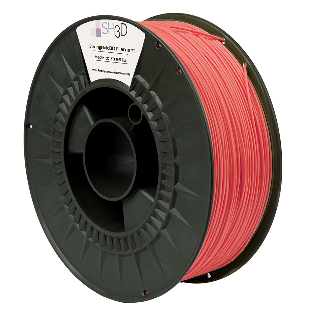 StrongHold PLA Pastel filament (1.75mm, 1Kg) - Röd - 3DFilament.se