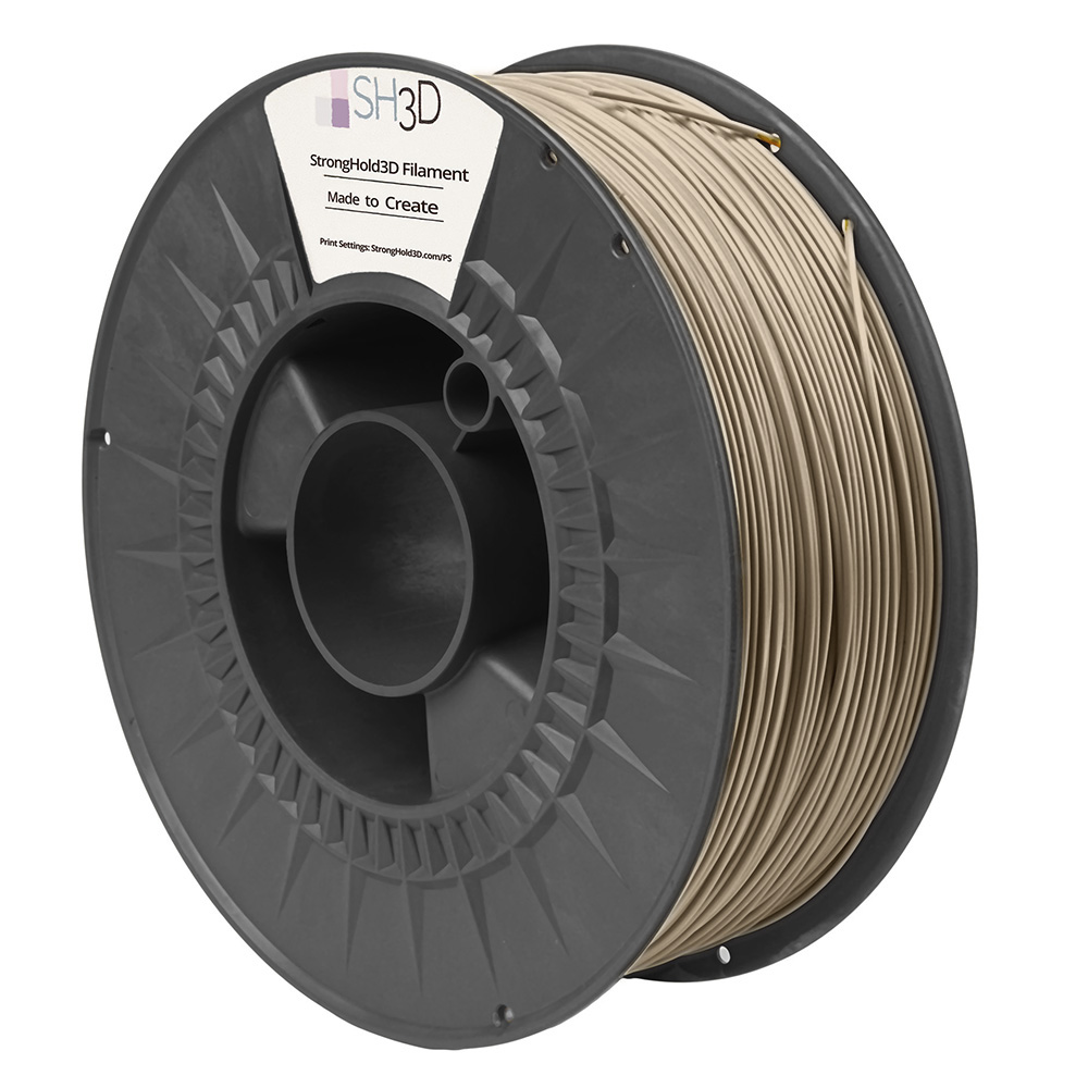 StrongHold PLA filament (1.75mm, 1Kg) - Mörk Beige - 3DFilament.se