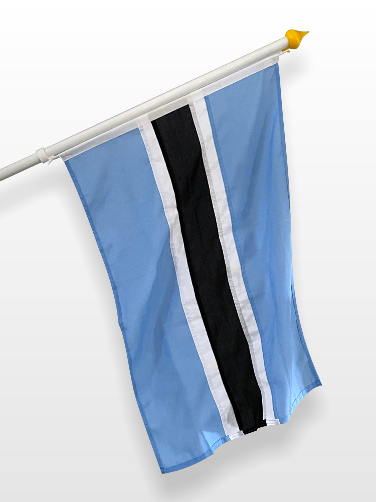 Botswanas fasadflagga - Nationsflaggor.com
