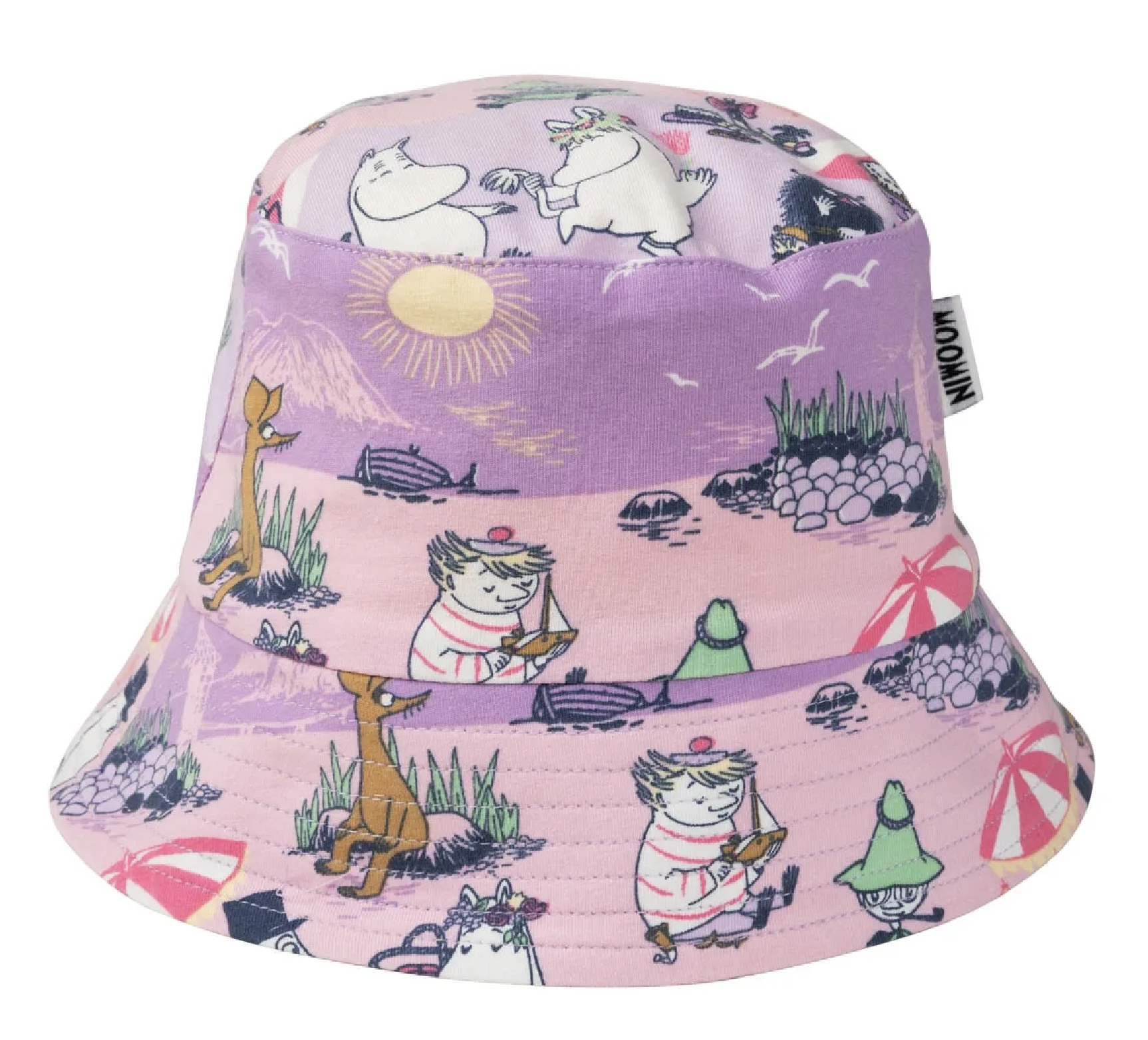 Mysbod.se - Mumin Barn Solhatt - Stranddag Lila