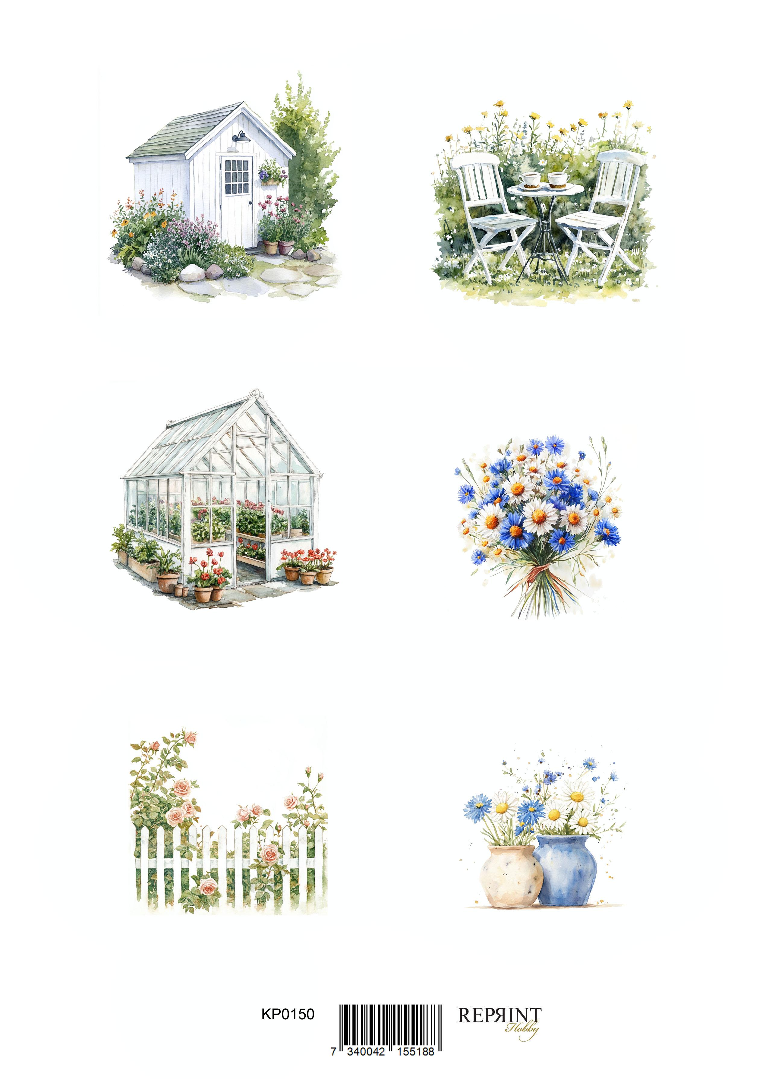Papper Klippark - Summer - A4 - Reprint