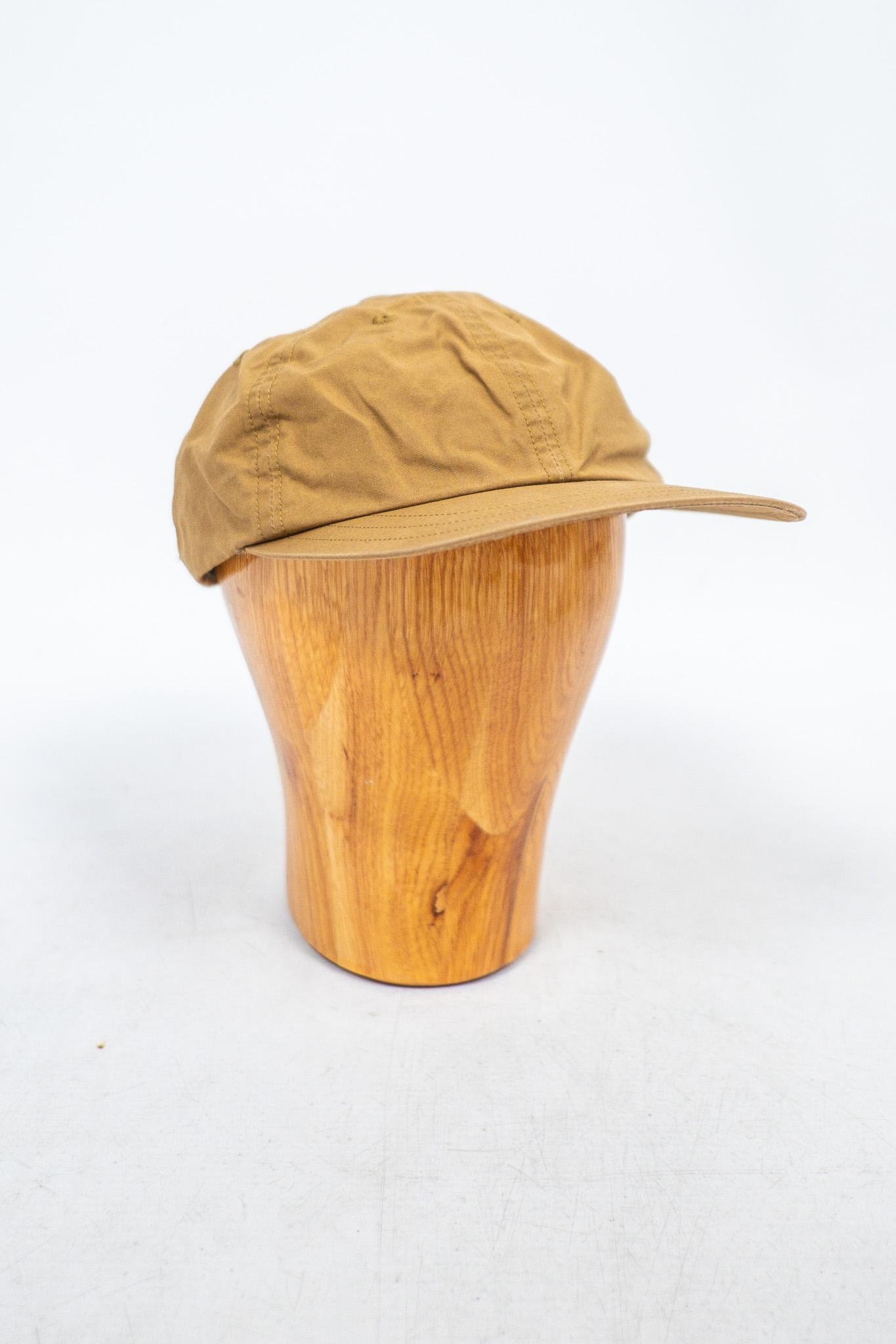 Decho - Waxed Cotton Ball Cap Buckle Beige - Göteborg Manufaktur