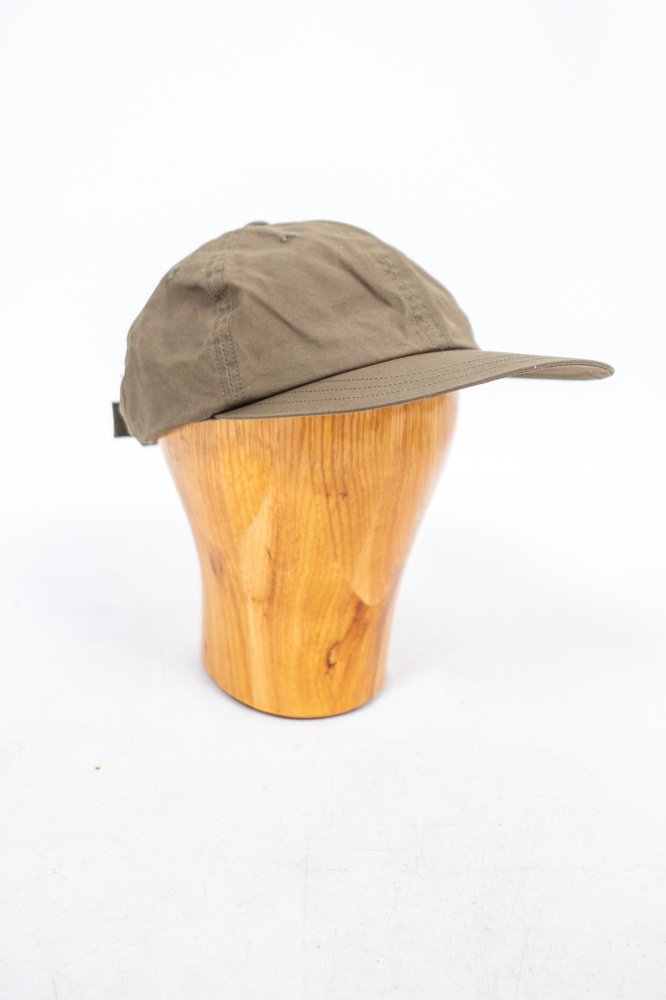 Decho - Waxed Cotton Ball Cap Buckle Olive - Göteborg Manufaktur