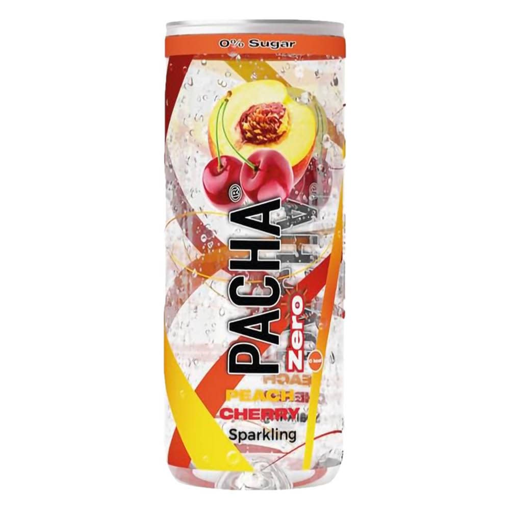 PACHA Zero Peach-Cherry (250 ml) - Tasty America- American Candy ...