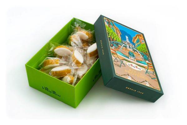 Le Roy René Box med mini-Calissons, Aix-en-Provence, 180 g - OLIOLI