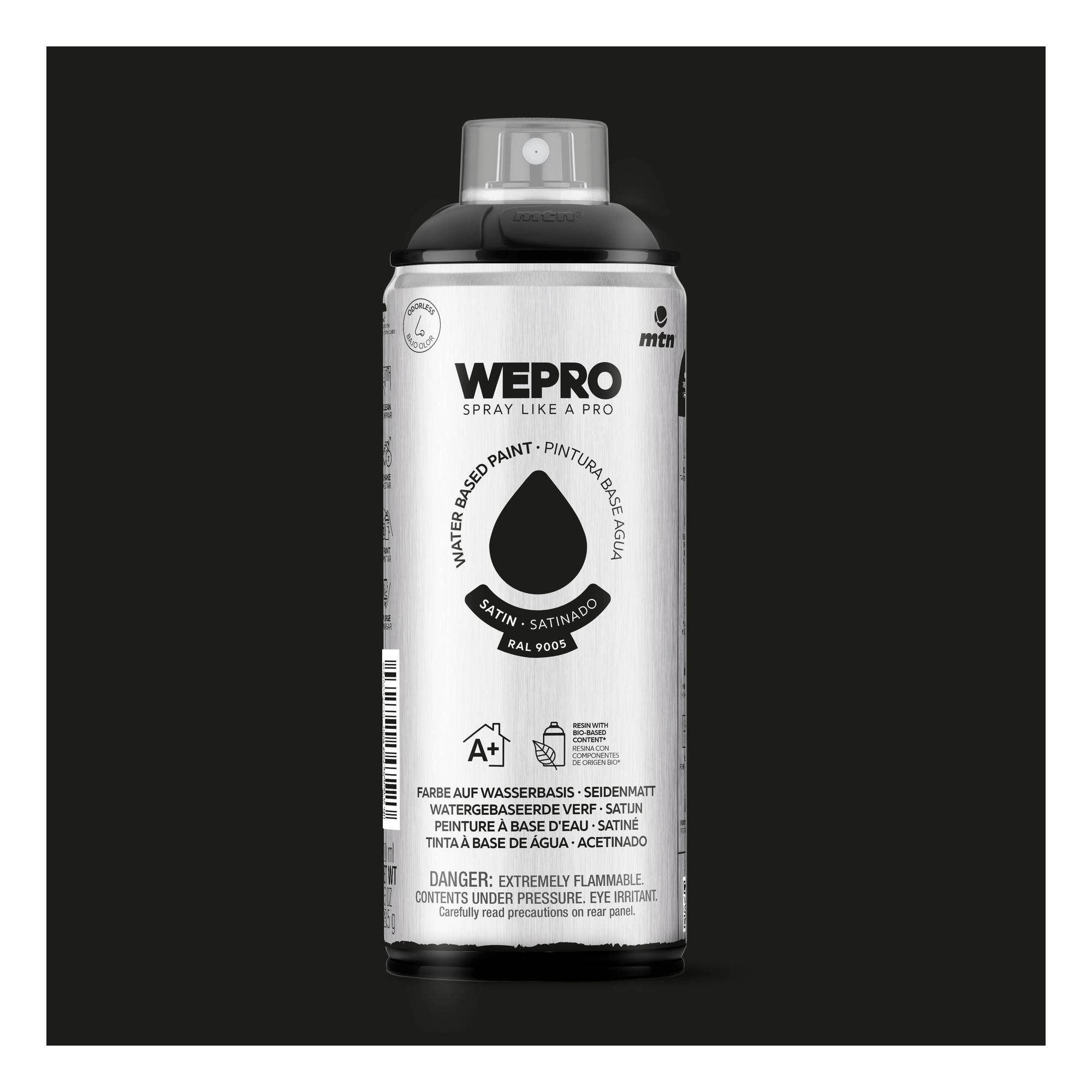 MTN WEPRO Water Cosmos Black Satin 400ml - Metalimo i Malmö AB