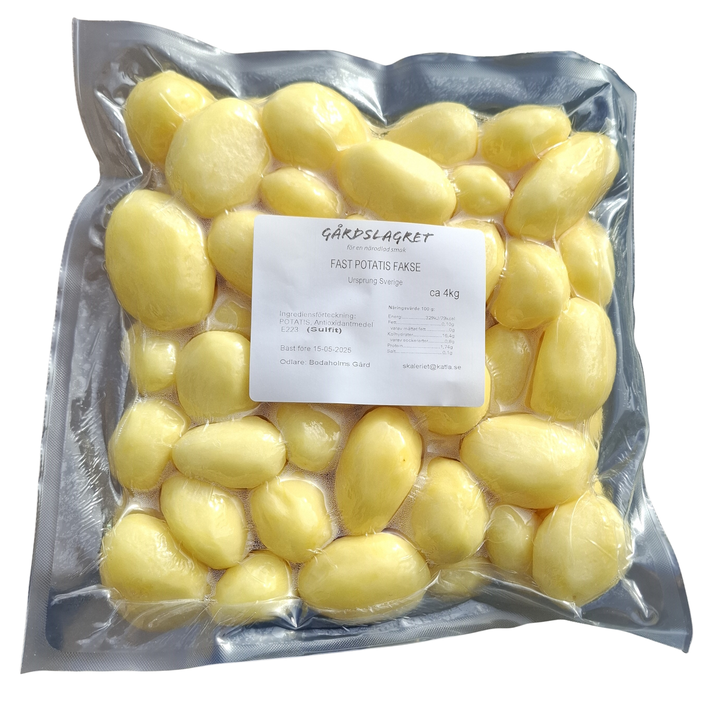 Skalad fast potatis 4 kg, närproducerad - Skafferiet i Väst