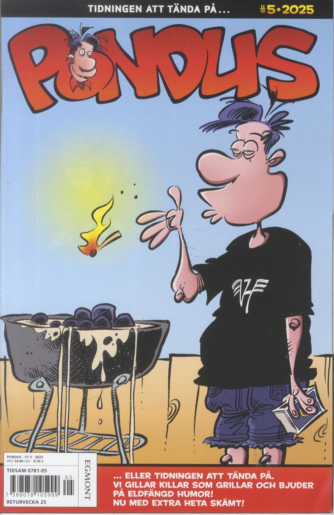 Pondus nr 5 2025, Tidningen att tända på... - Seriekällaren
