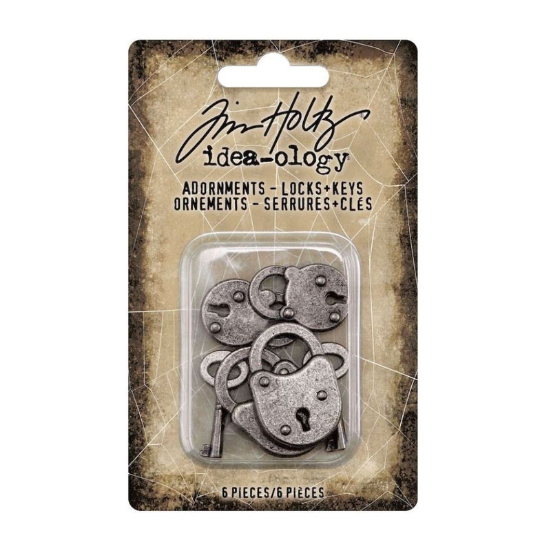 Tim Holtz Idea-Ology Adornments Locks - Keys - BumbleBee's Craft Shop