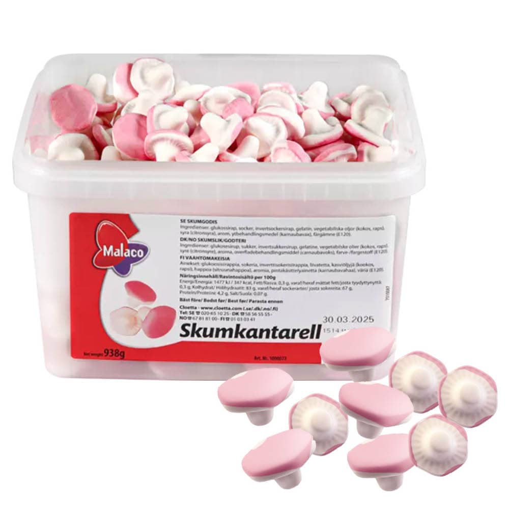 Malaco Skumkantareller Big Pack (938 g) - Tasty America- American Candy ...