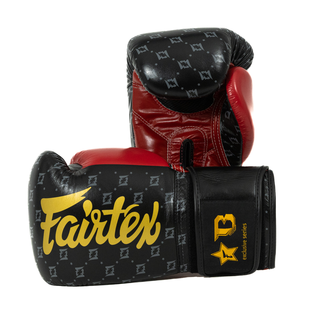 NICOPIASPORT - Fairtex Thaiboxhandske FXB STAR Black 12- 16 oz