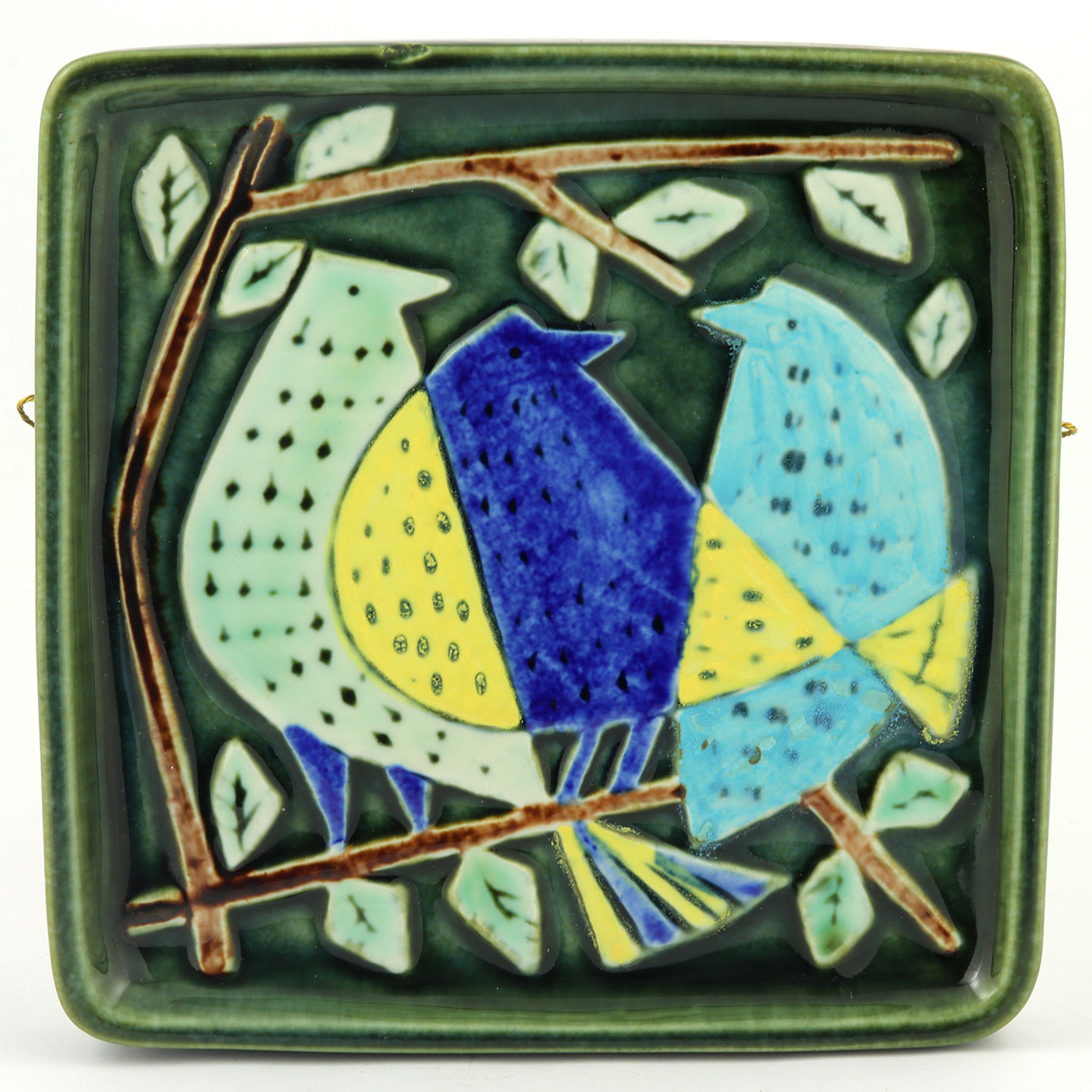 Lisa Larson (Harlekin 1960) Brilliant Birds Wall Plaque 20 cm (3)