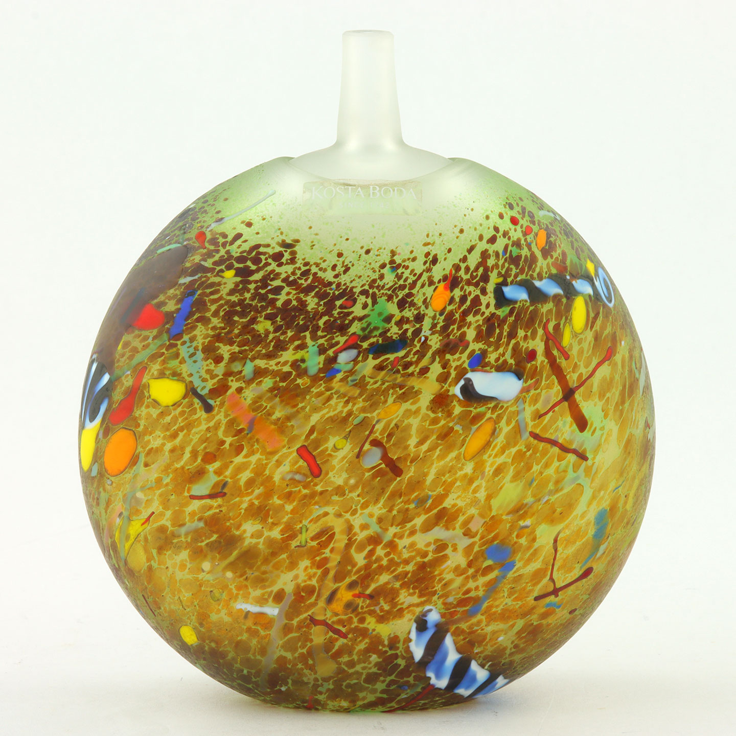 Bertil Vallien (Atelier 1980s) Polychrome Discus Vase 12 cm