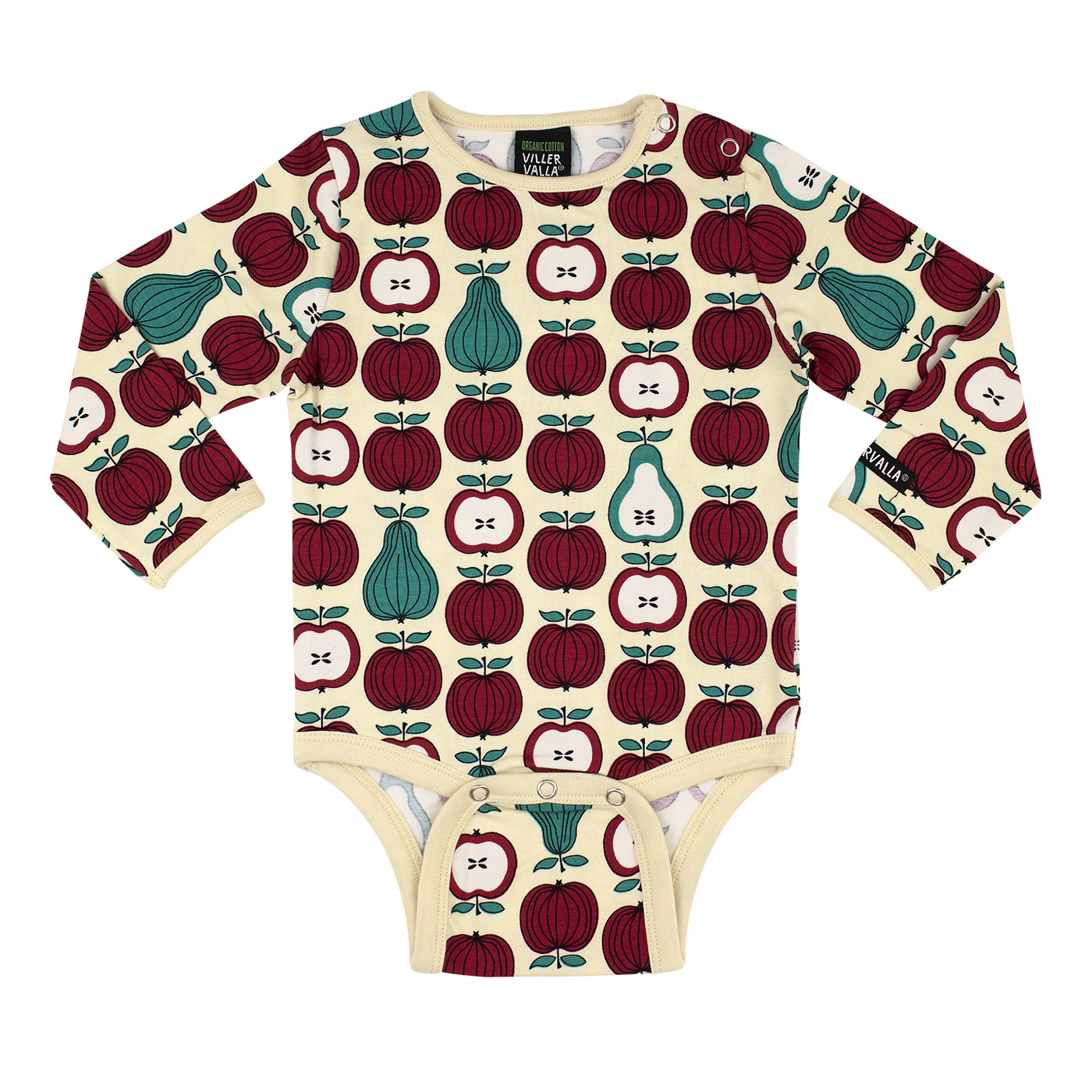 body GARDEN FRUIT LGT BEIGE | ECO clothing for kids Villervalla®