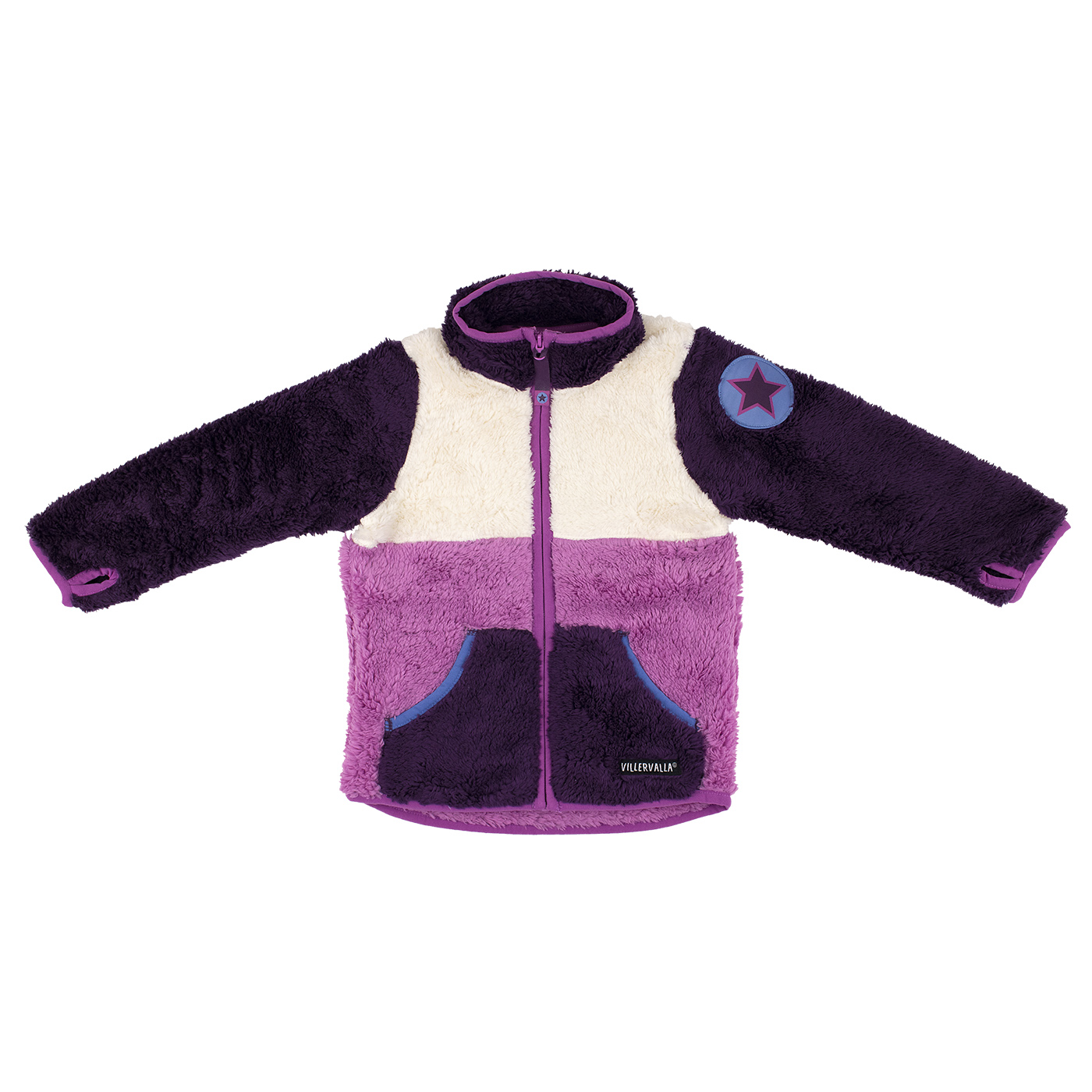 jacket PILE MAGNOLIA/GRAPE | Fleece jacket for kids Villervalla®