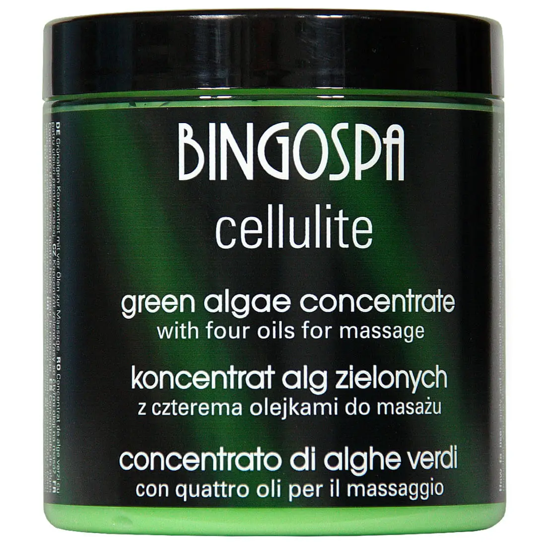 Massage tegen cellulitis en vochtophoping – Concentraat met groene algen