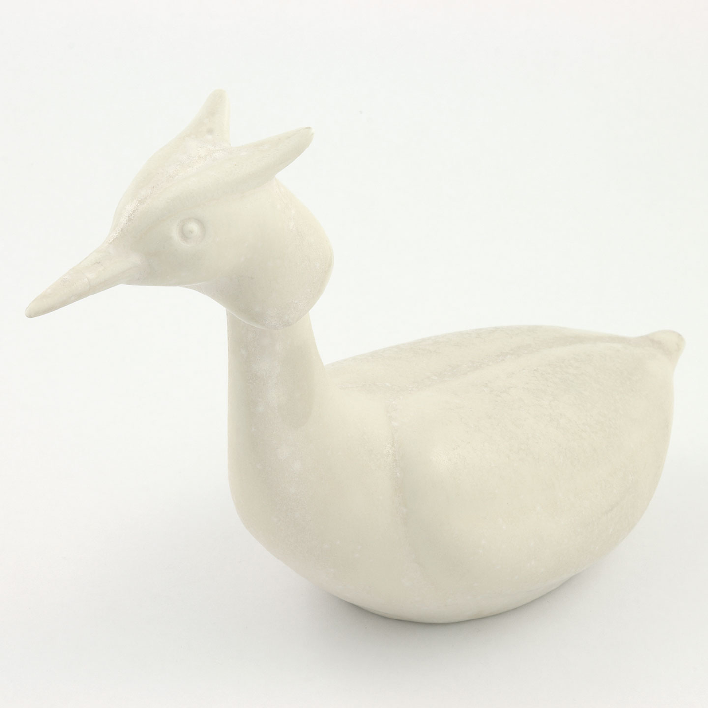 Gunnar Nylund (1953) White Grebe Bird with Streamlined Form 25/15 cm (3)