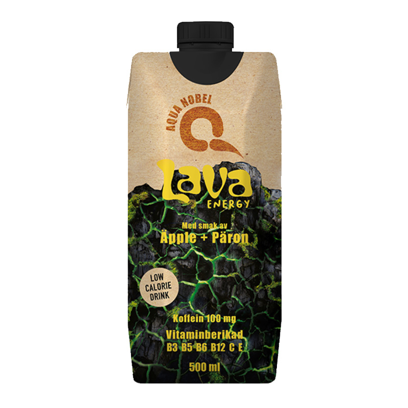 Aqua Nobel Lava | Vitamin Water with Caffeine Apple/Pear | 500ml - The ...