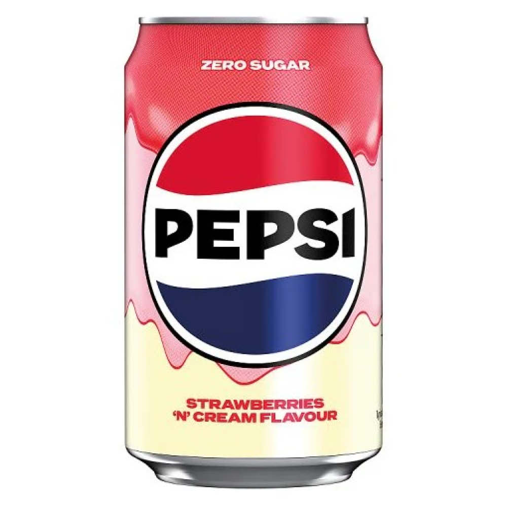 Pepsi Strawberries 'N' Cream 330ml - Tasty America- American Candy ...