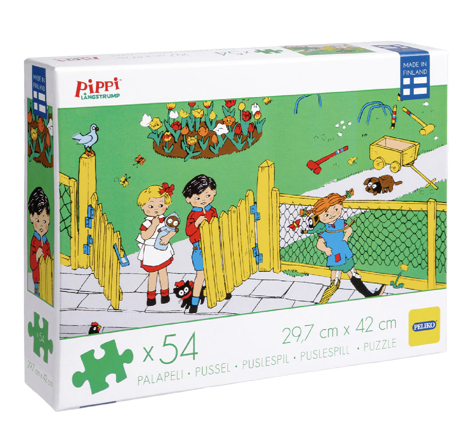 Pippi Långstrump Pussel 54 bitar - Krocket - Nellispresenter