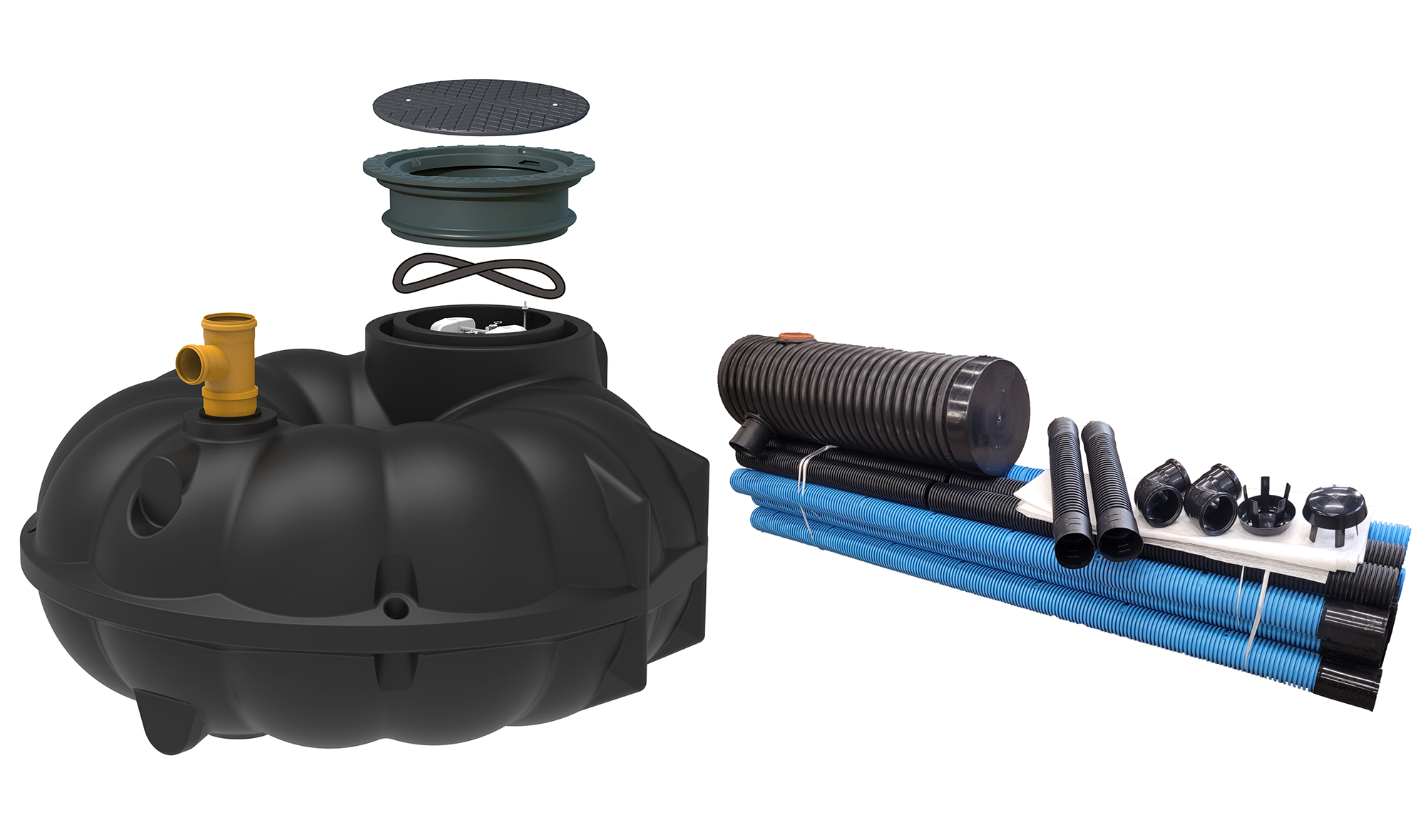 NEO sludge separator 3000L with infiltration package 30m2 - Avloppscenter